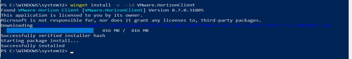 Install VMware Horizon Client using Winget | AskAresh